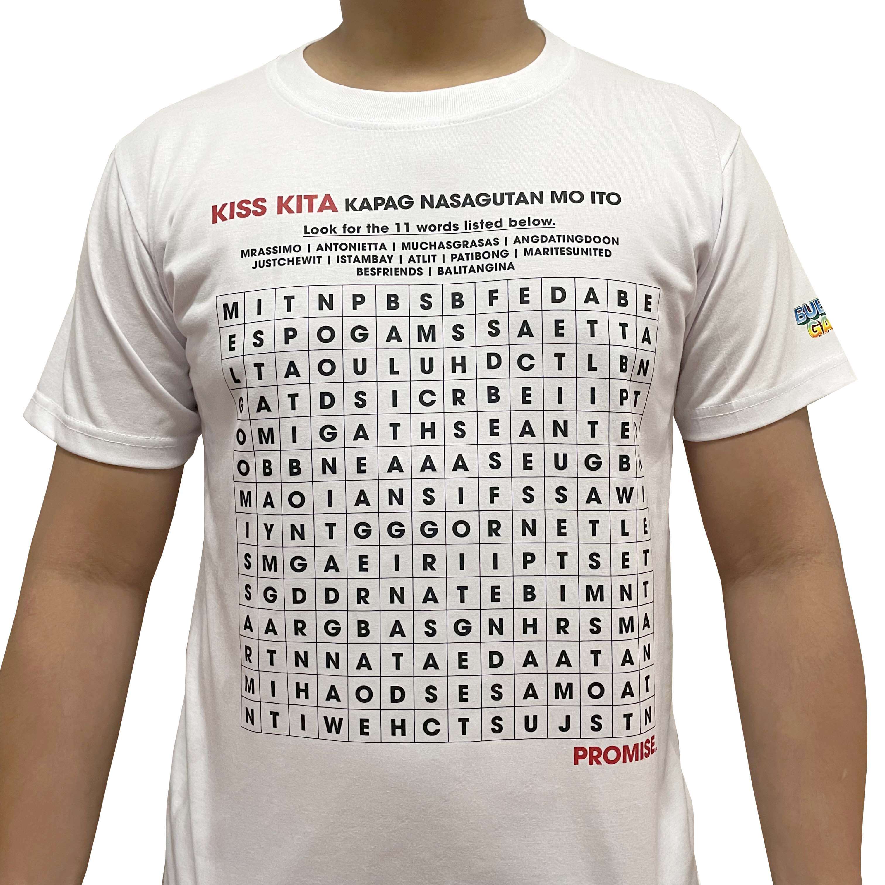 BUBBLE GANG WORD SEARCH T-SHIRT (PLUS SIZE ONLY) | GMA Store